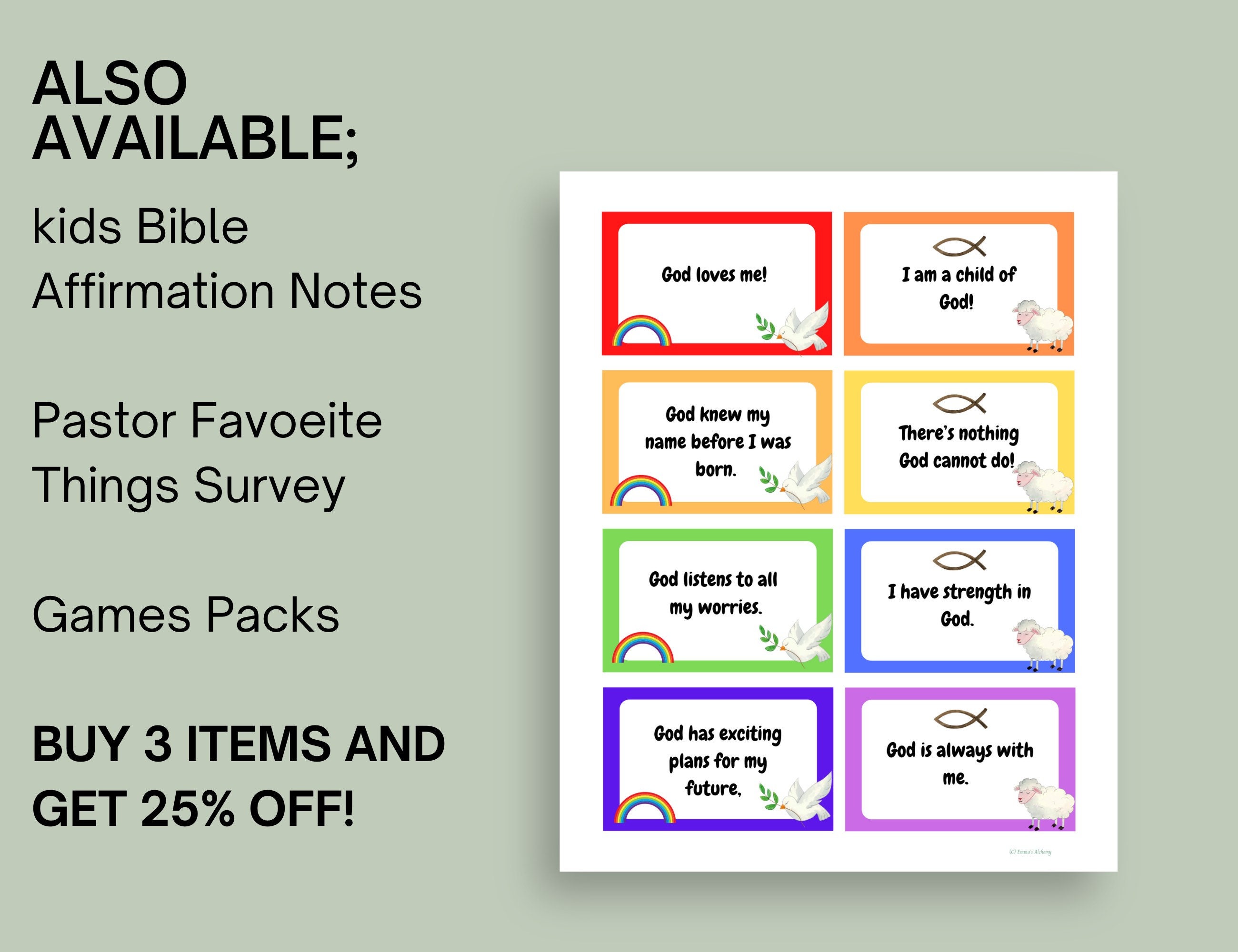 Pastor Favorite Things Survey, Gift Appreciation Questionnaire for ...
