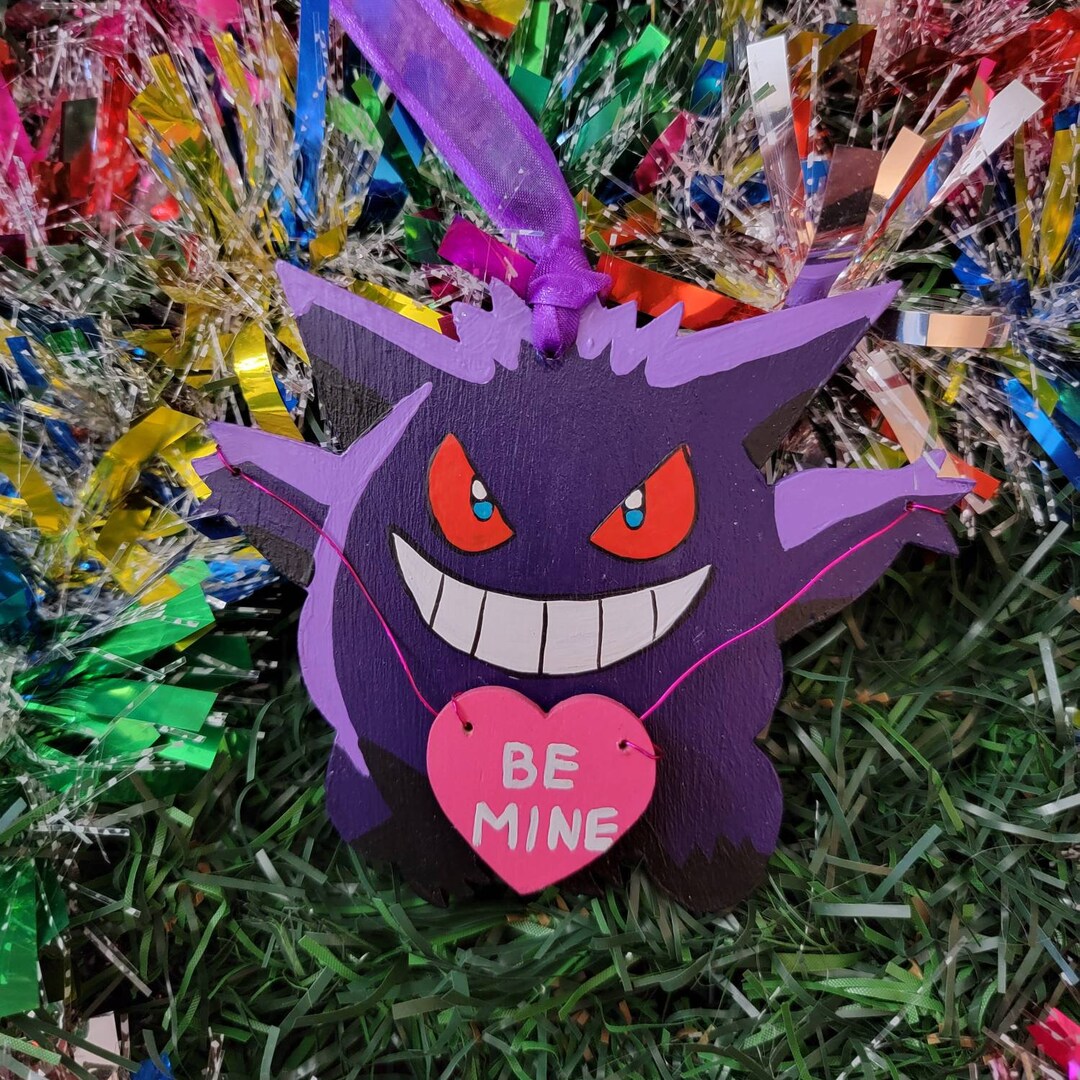Gengar Valentine's Ornament - Etsy
