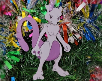 Pokémon Mewtwo Battle Pose 4 Tall Christmas Tree Ornament - Etsy
