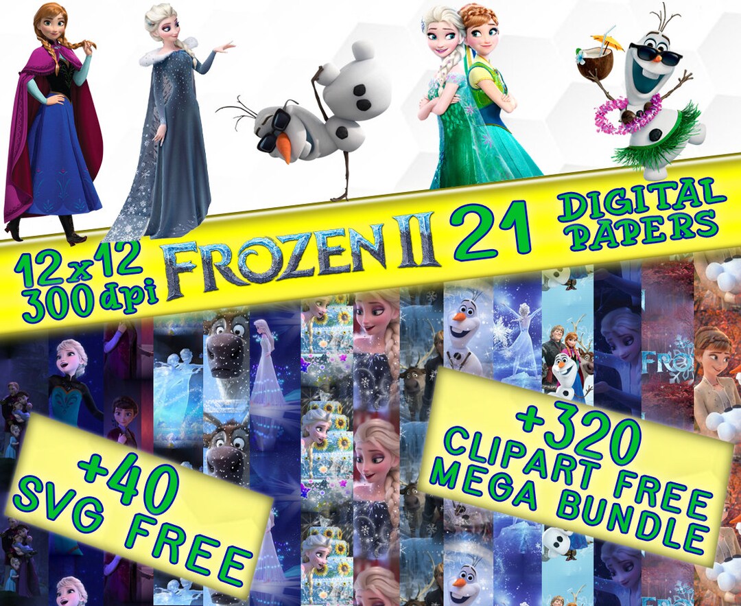 Mega Bundle Frozen Free Clipart,frozen Party,frozen,frozen Digital ...