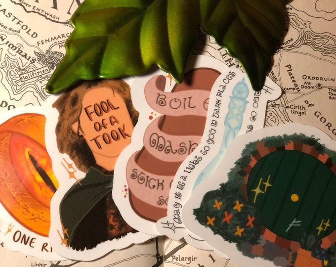 Lord of the Rings Stickers / Sticker Packs / Weatherproof Stickers ...