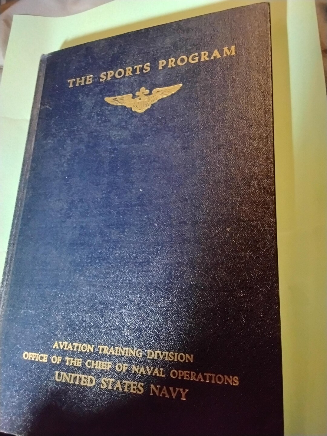 WWII US NAVY Aviation Training Division. Sports Program 1943 Book ...