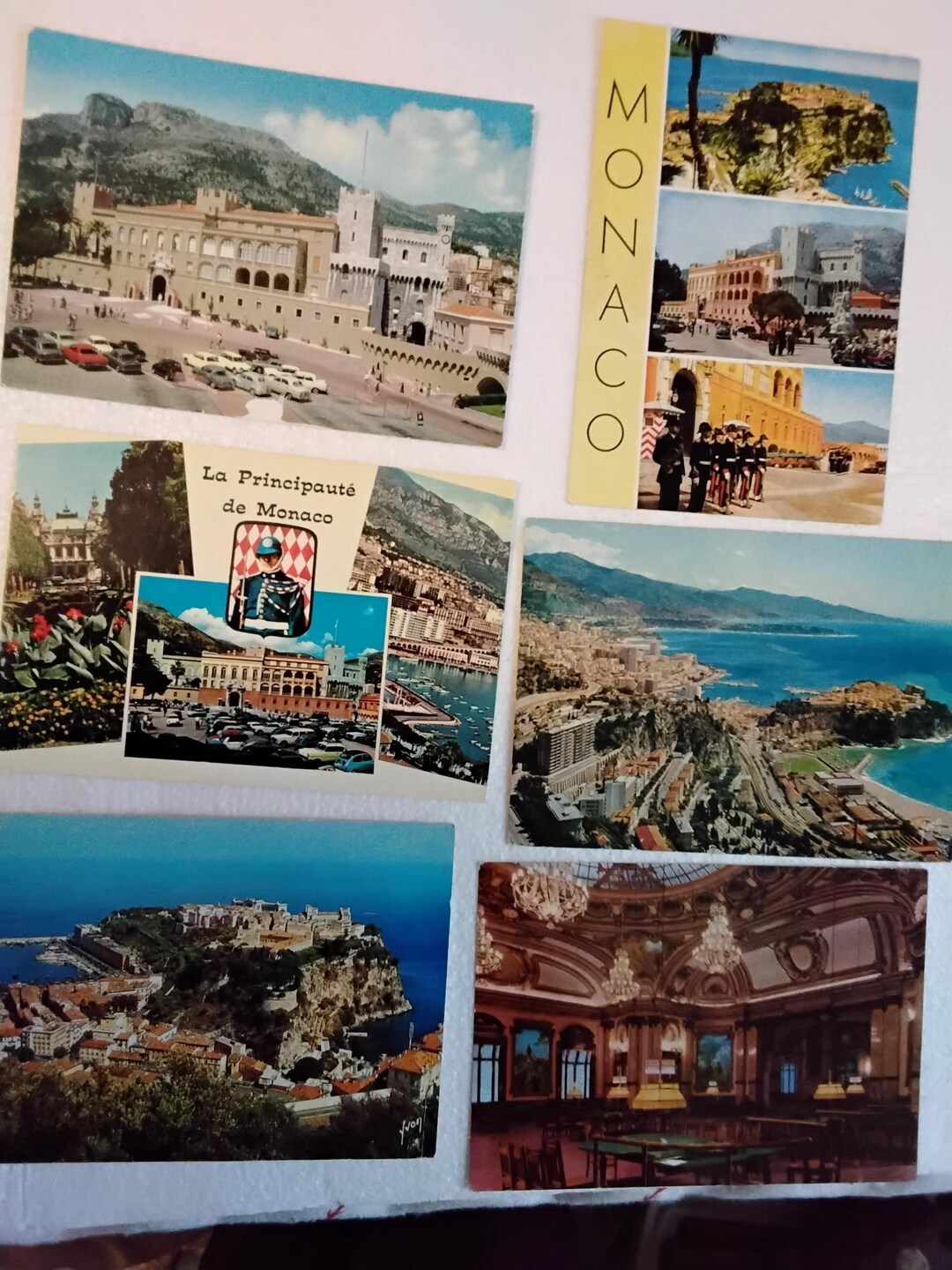 Principality of Monaco, Europe Postcards: 6 Unused 1970s or 80s. Palace ...