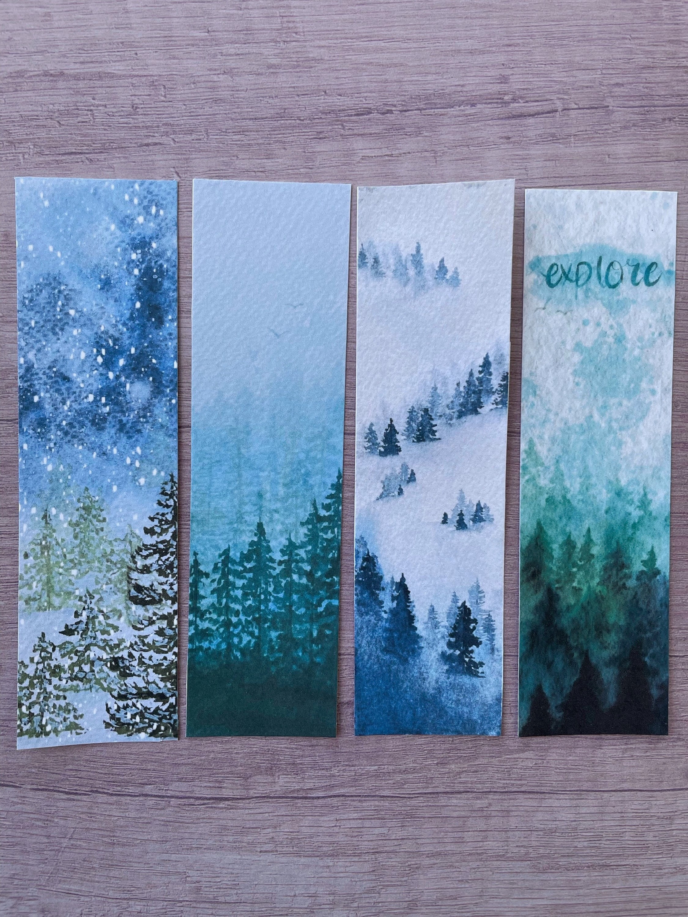 Wilderness Bookmark 4-pack. Perfect for Small Gifts, Stocking Stuffers ...