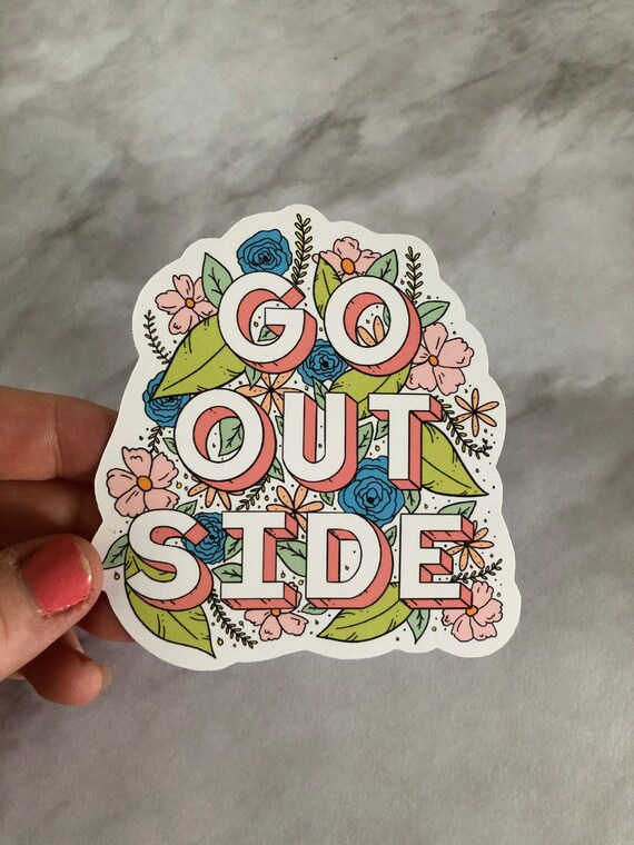 Go Outside Sticker | Etsy