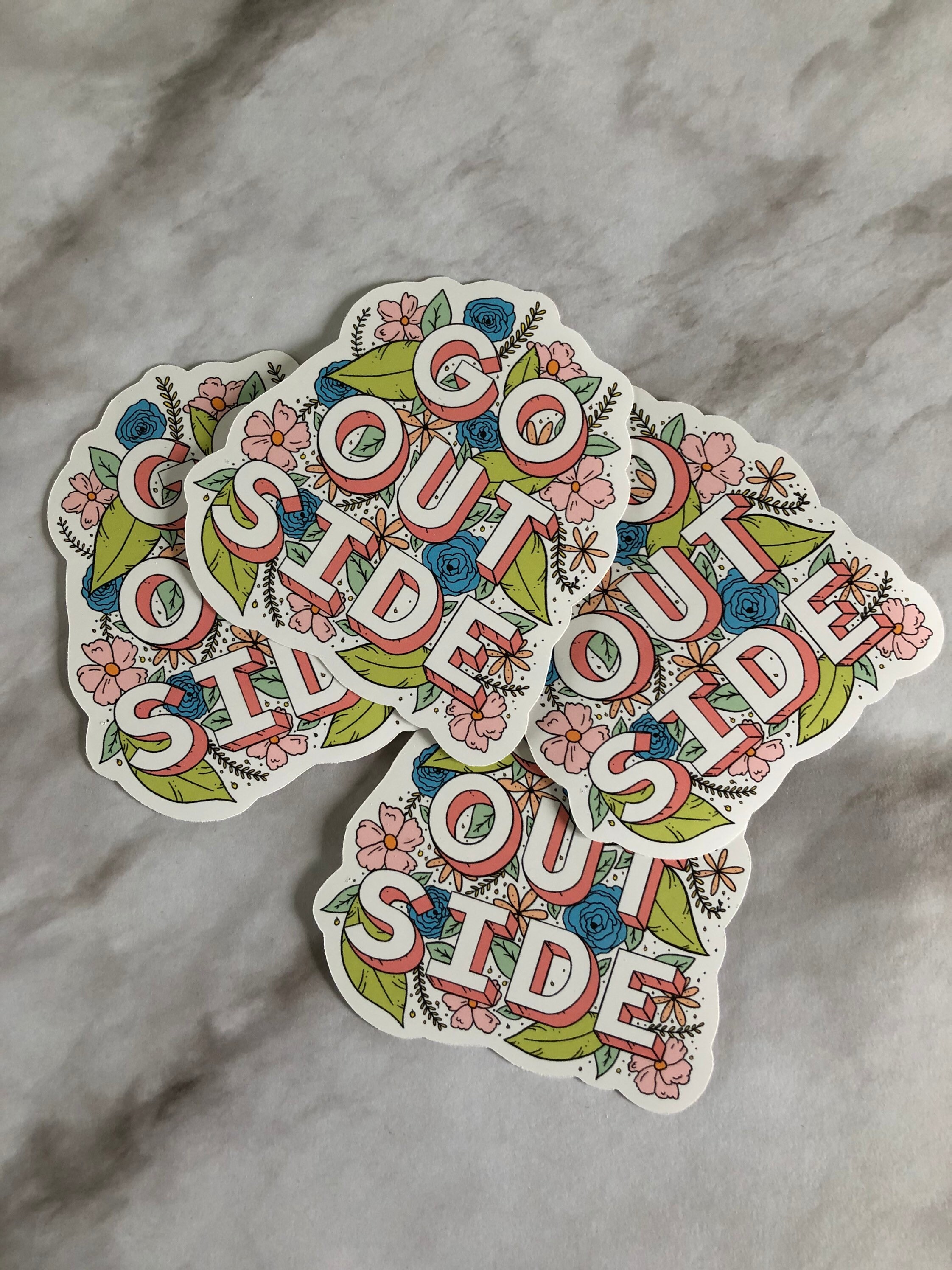 Go Outside Sticker | Etsy