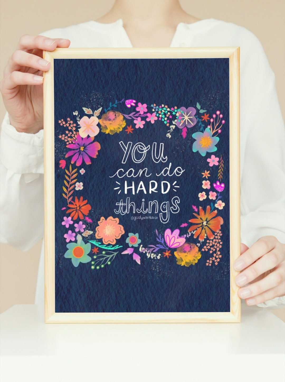 You Can Do Hard Things | Inspirational Encouraging Affirmation ...