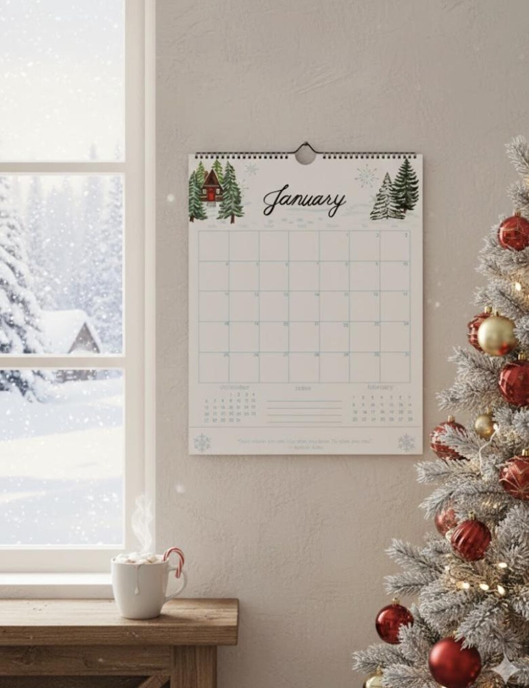 2026 Nature-inspired Calendar 8.5 X 11" | Botanical Cottagecore Wall ...