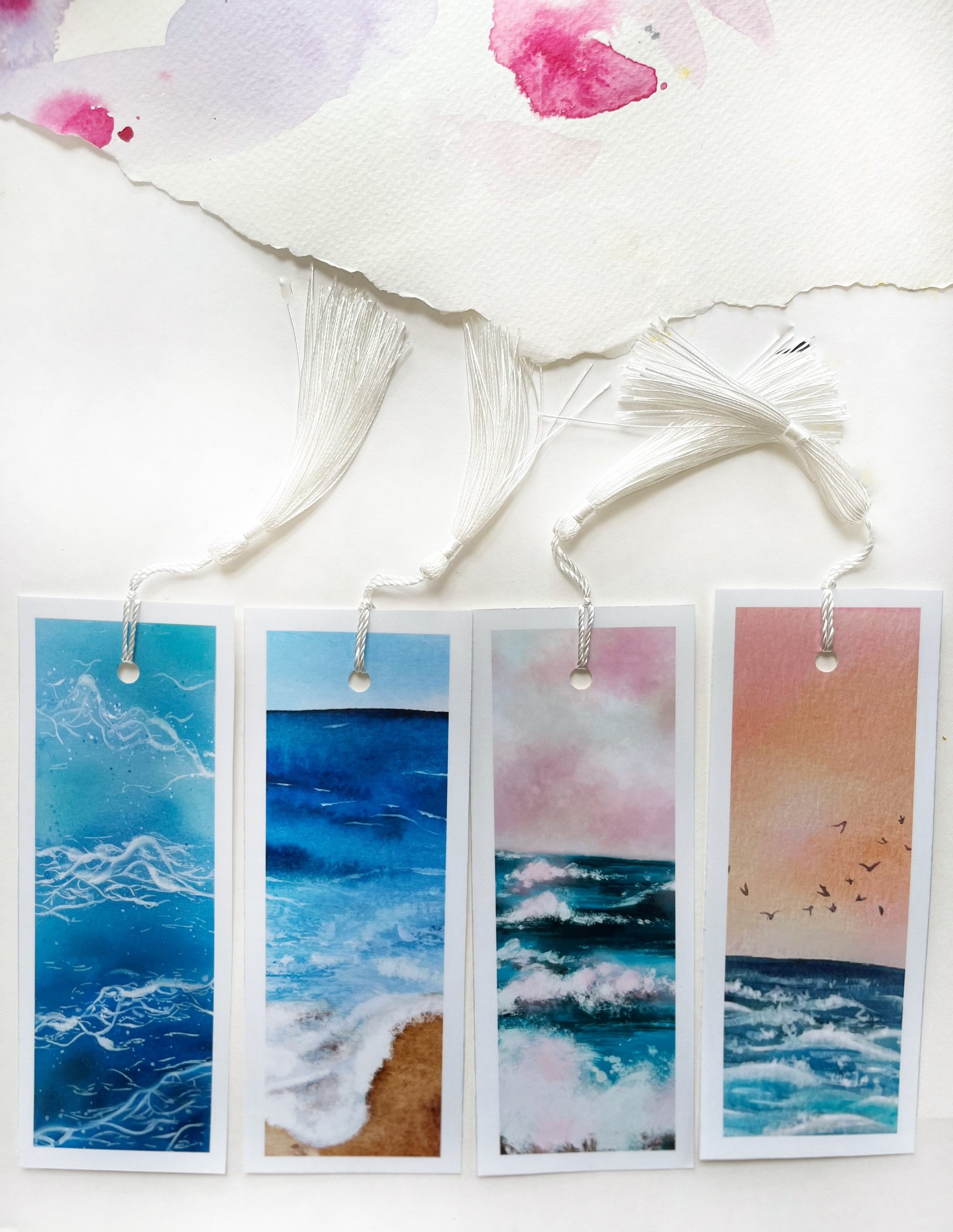 Ocean Seaside Bookmark 4-pack - Etsy