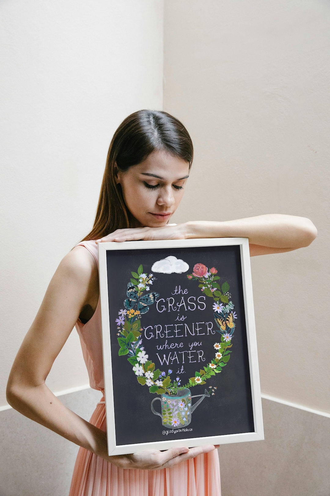 Grass is Greener Where You Water It Digital Art Print | Gardening ...