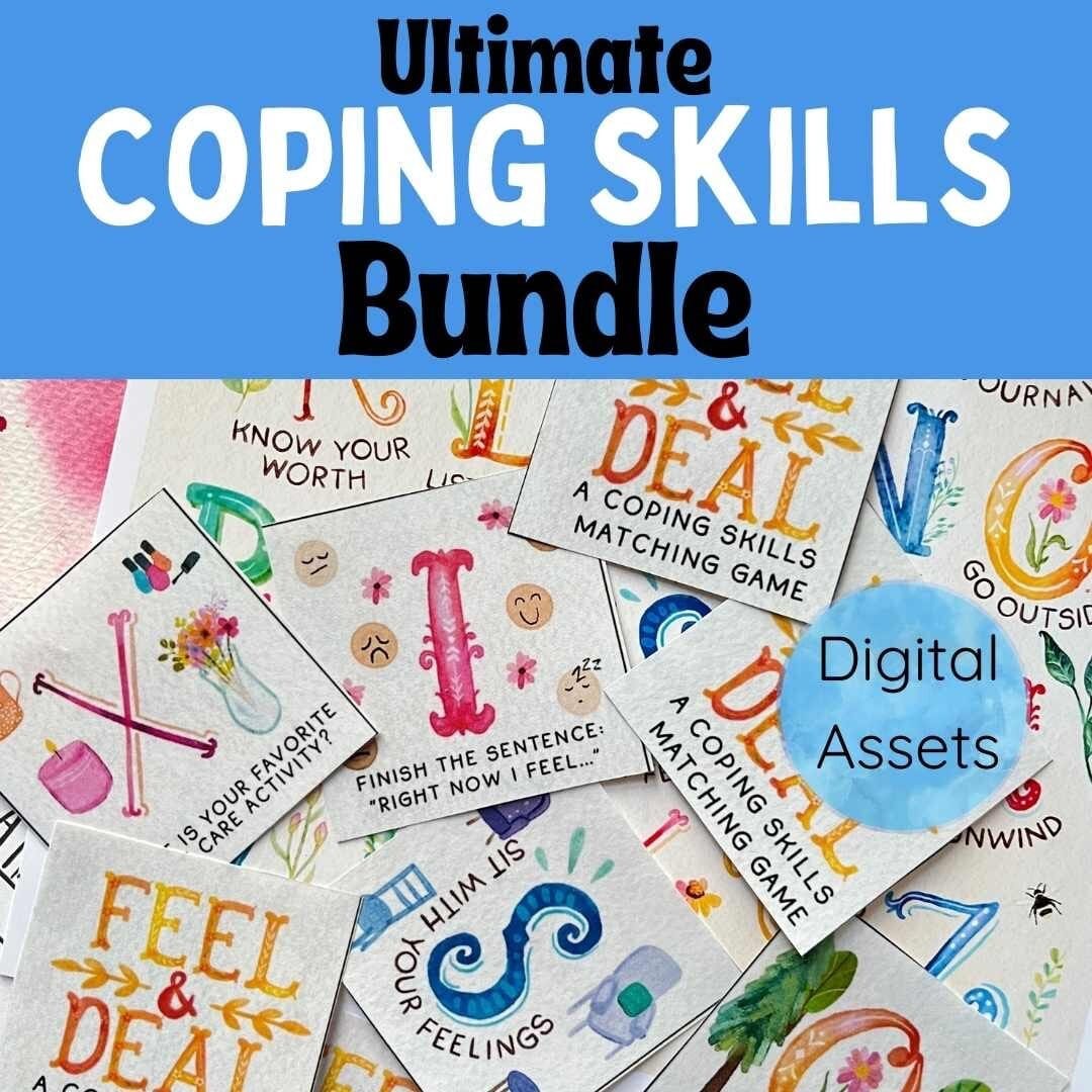 Ultimate Coping Skills Bundle for Child Therapists, Counselors, School ...