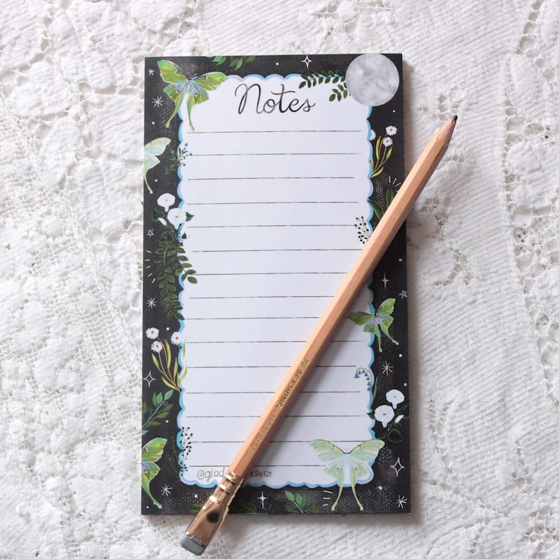 Notepad With Moths - Etsy