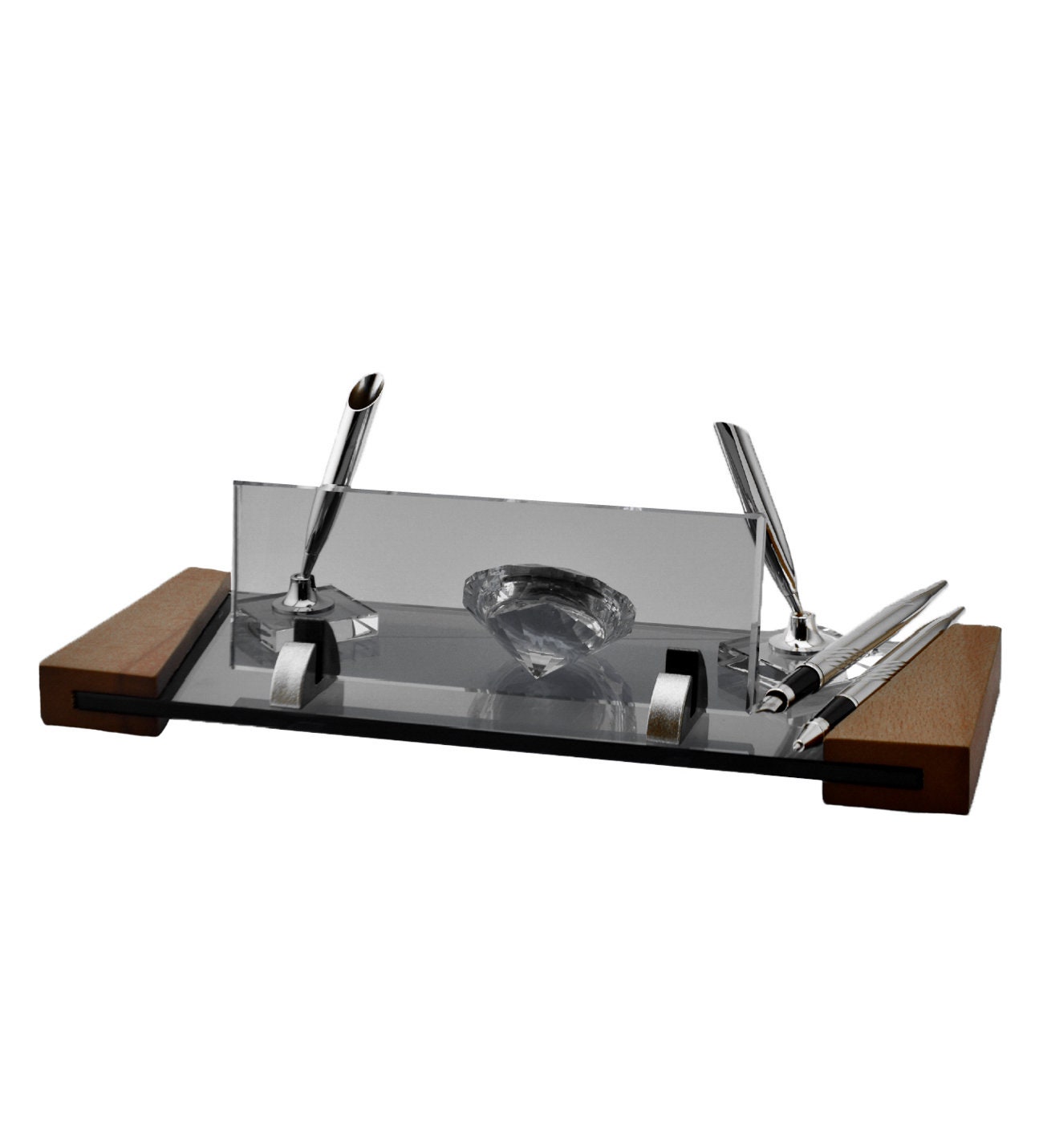 Personalized Desk Name Plate Glass, Custom Office Name Sign, Glass ...