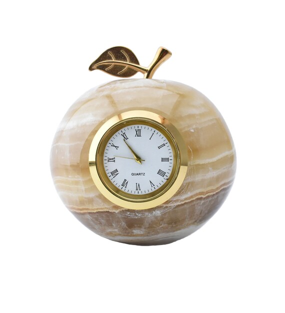 Marble Desk & Table Clock Marble Tabletop Clock Marble - Etsy