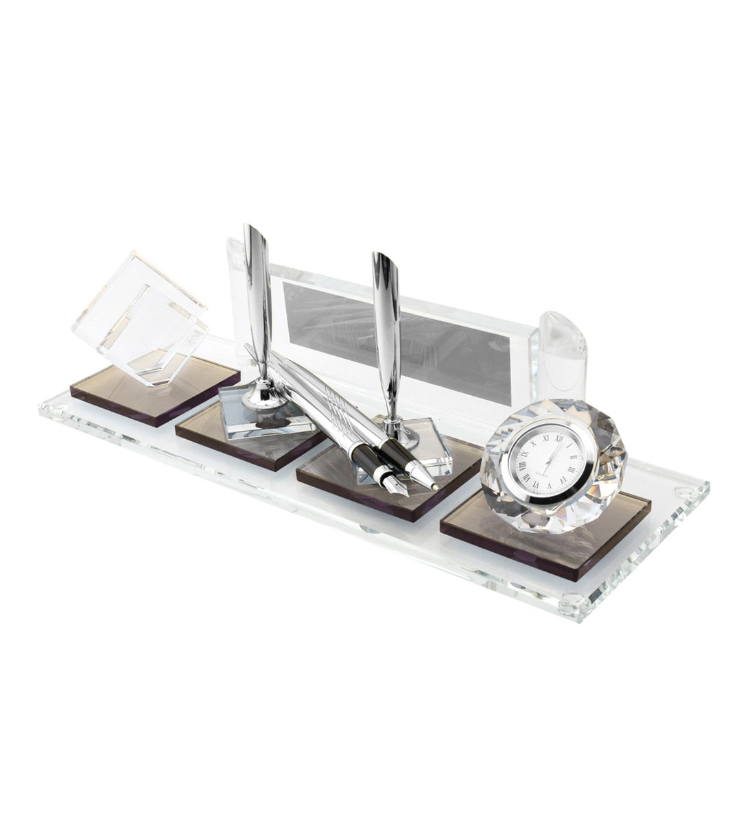 Personalized Desk Name Plate Glass, Custom Office Name Sign, Glass ...