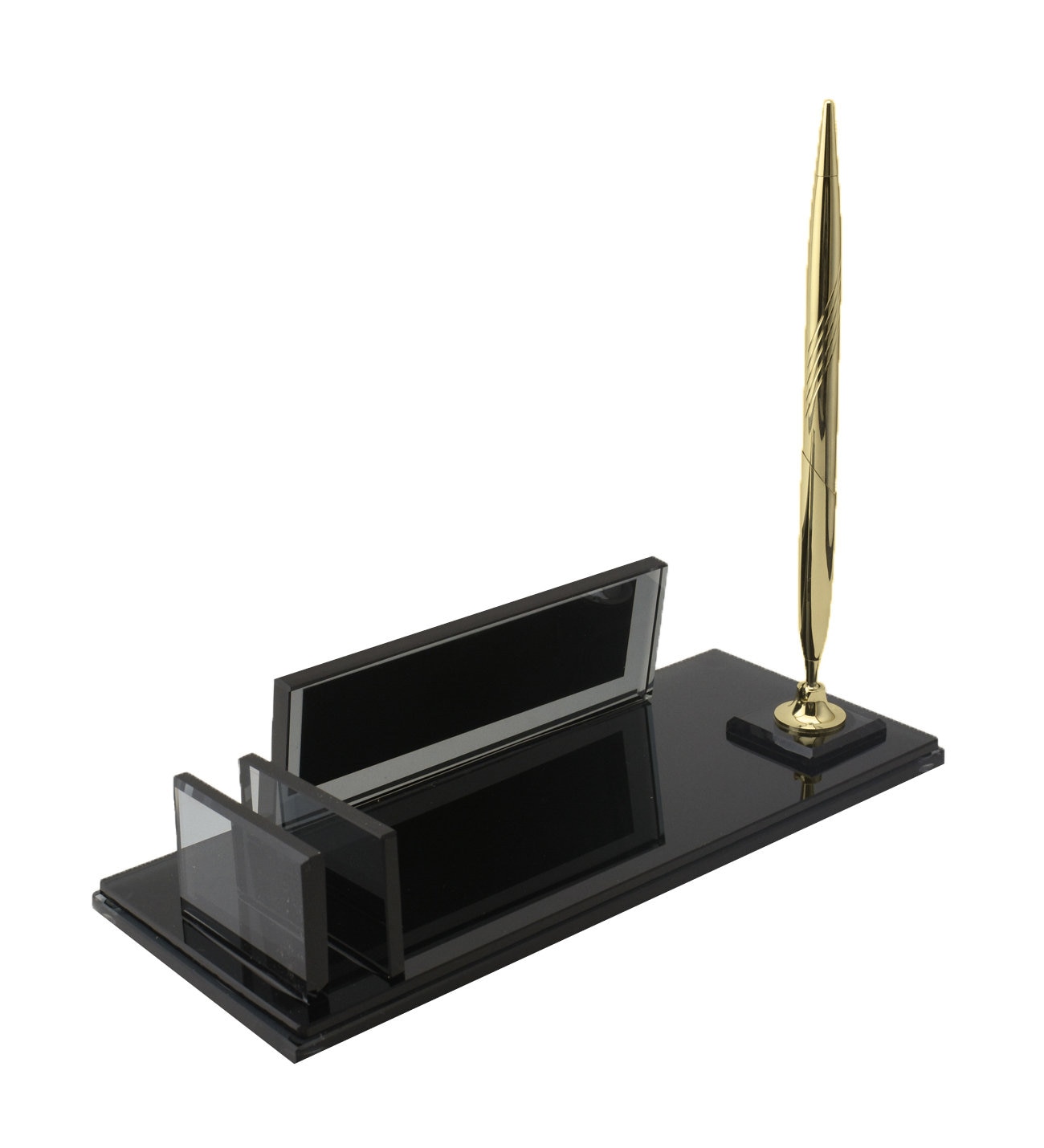 Personalized Glass Desk Name Plate, Custom Office Name Sign, Glass ...