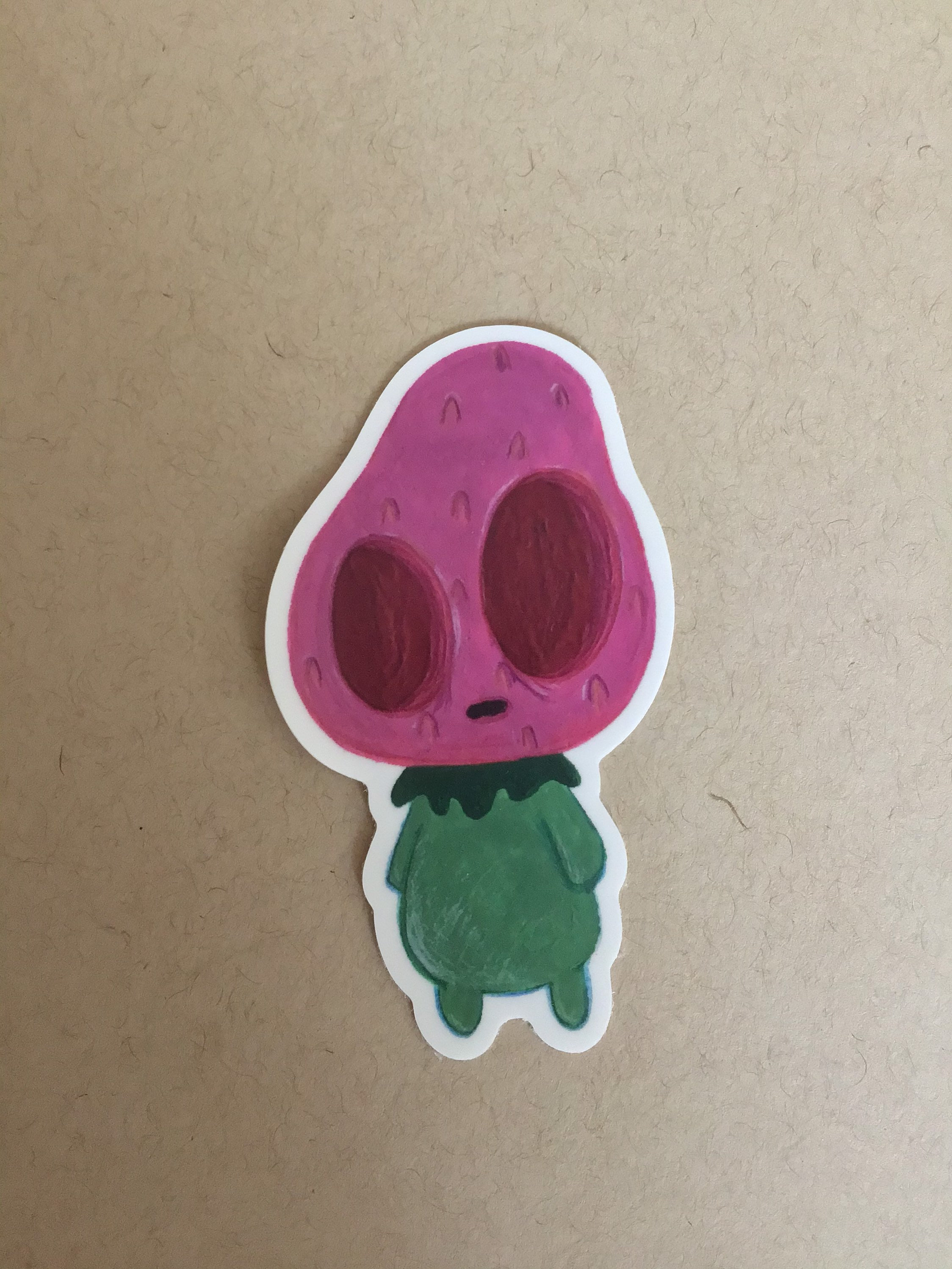 Strawberry and Blueberry Berry Buddy Vinyl Die-Cut Sticker | Etsy