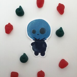 Strawberry and Blueberry Berry Buddy Vinyl Die-Cut Sticker | Etsy