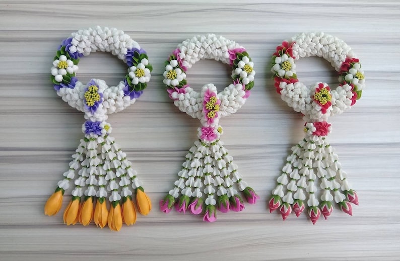 Vintage Flower Garland Thai Malai Clay Handmade Art Thai - Etsy