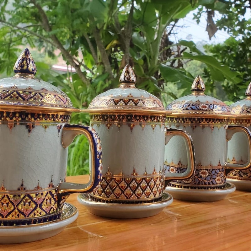 Benjarong Set - Etsy