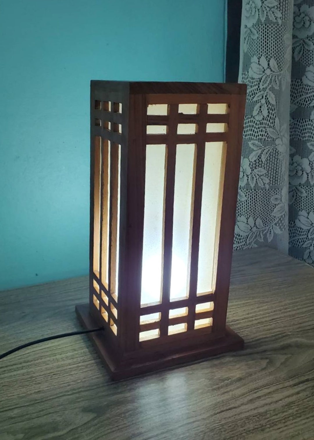 Vintage Lamp Thai House Palace Temple Lighter Floor Table Asian ...