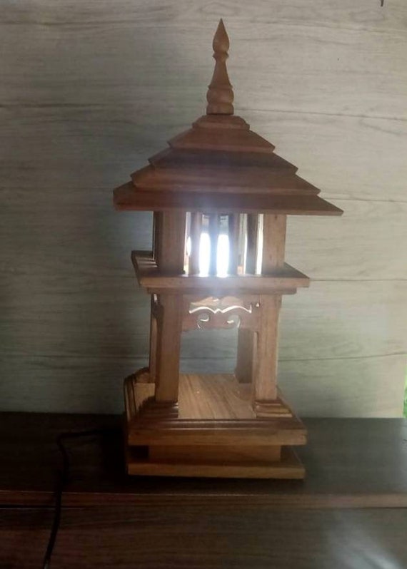 Vintage Lamp Thai House Palace Temple Lighter Floor Table - Etsy