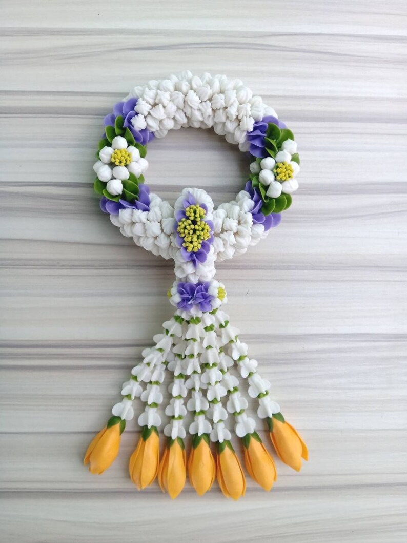 Vintage Flower Garland Thai Malai Clay Handmade Art Thai - Etsy