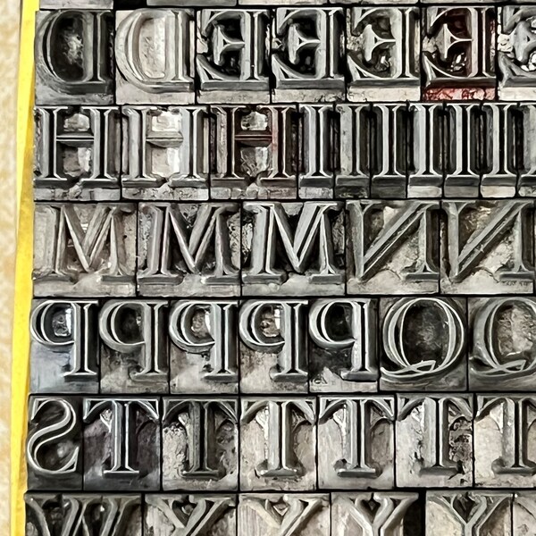 Letterpress Type - Etsy