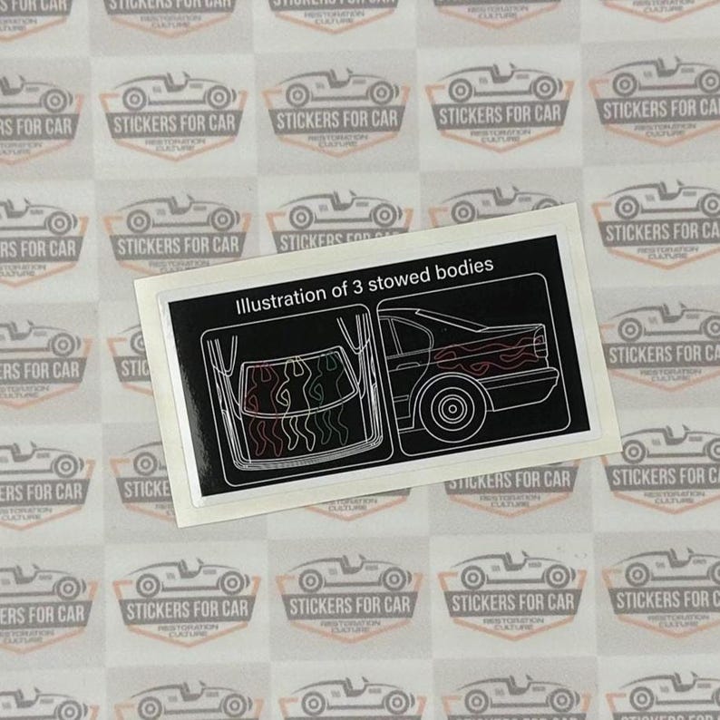 BMW Illustration of 3 Stowed Bodies Funny Sticker E30 E38 E39 E36 - Etsy