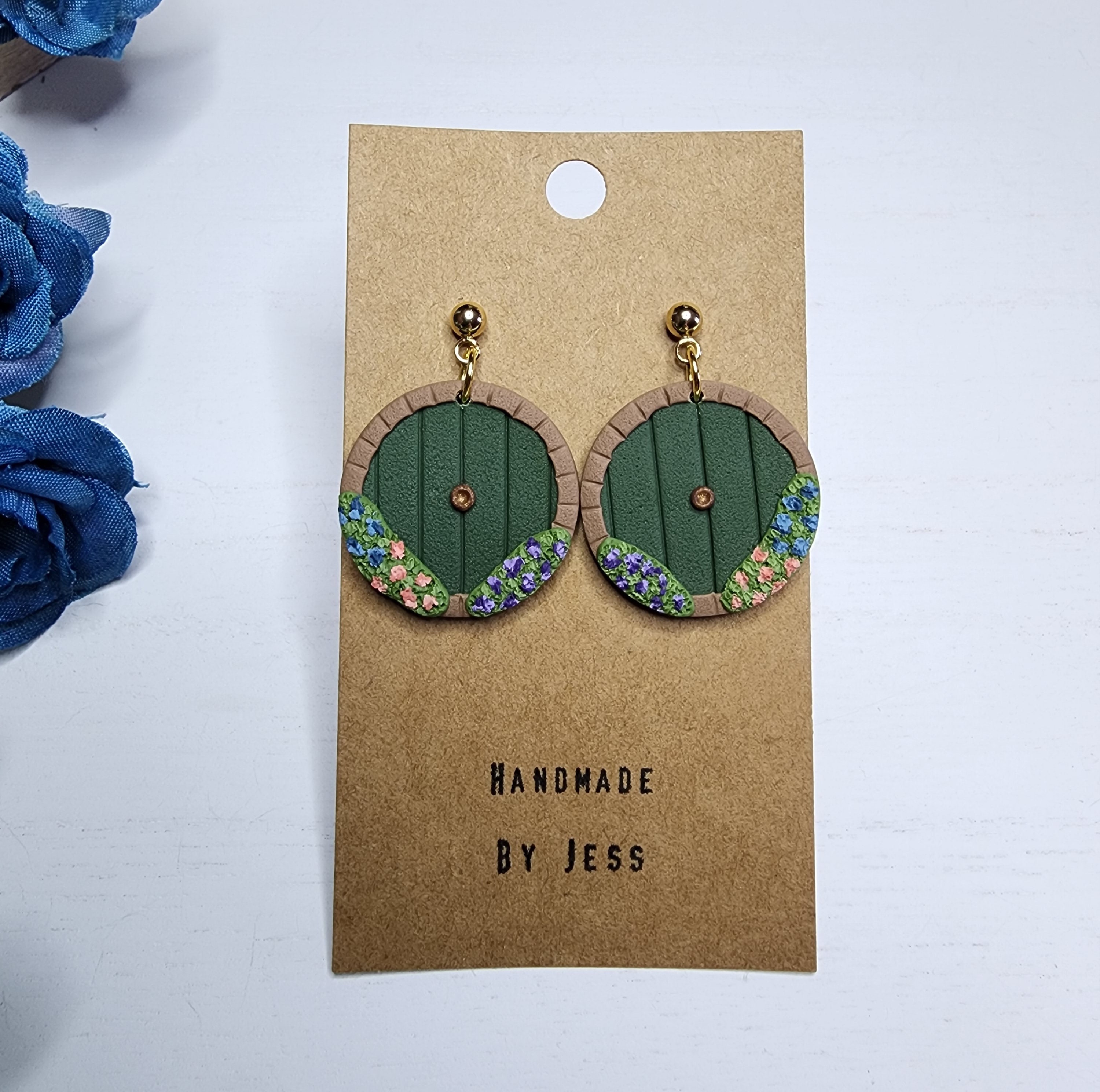 Hobbit Door Earrings 2023 | Handmade Polymer Clay Earrings | Clay Tree ...