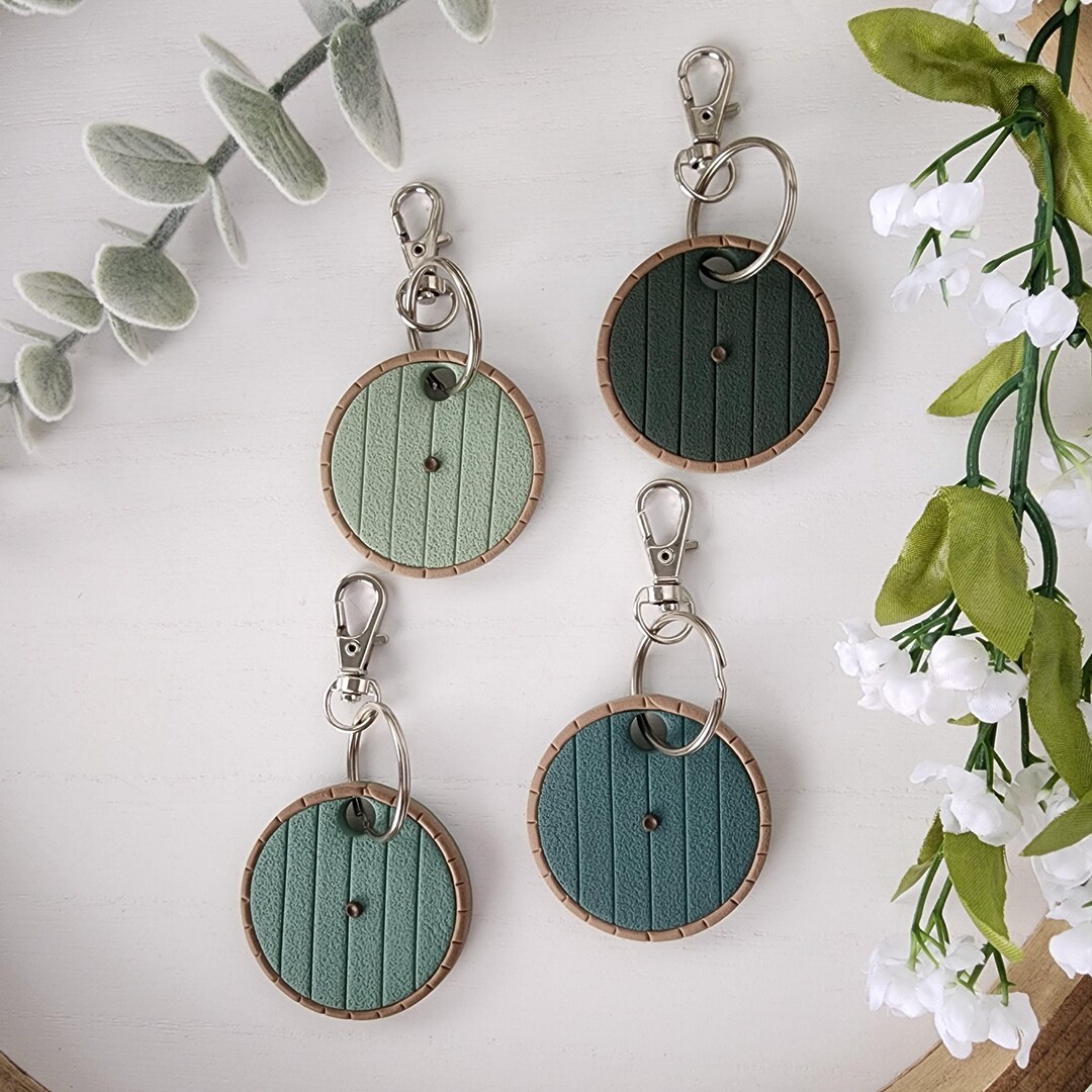 Hobbit Door Keychains (2025) | Handmade Polymer Clay Keychain | Clay ...