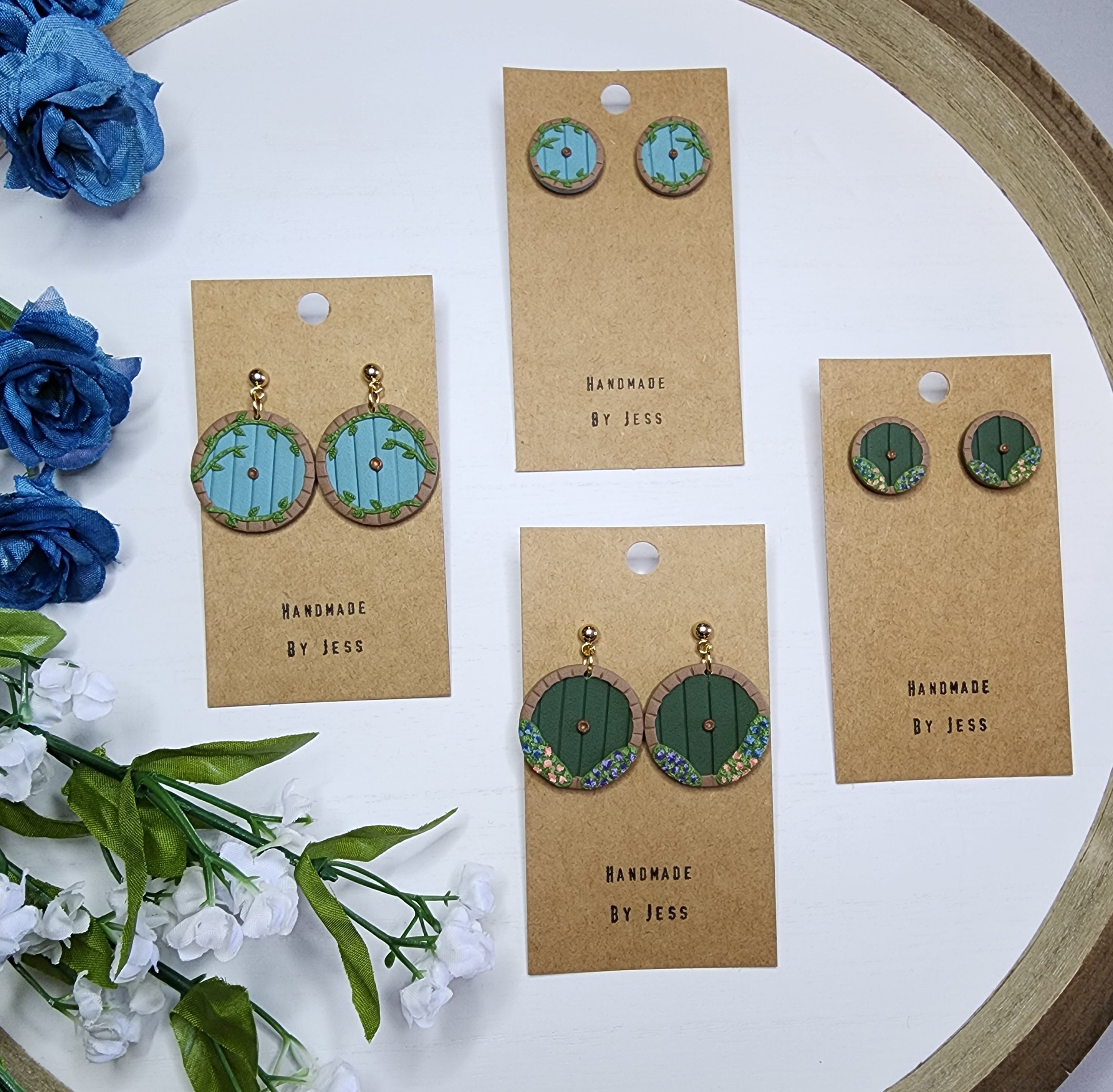 Hobbit Door Earrings 2023 | Handmade Polymer Clay Earrings | Clay Tree ...