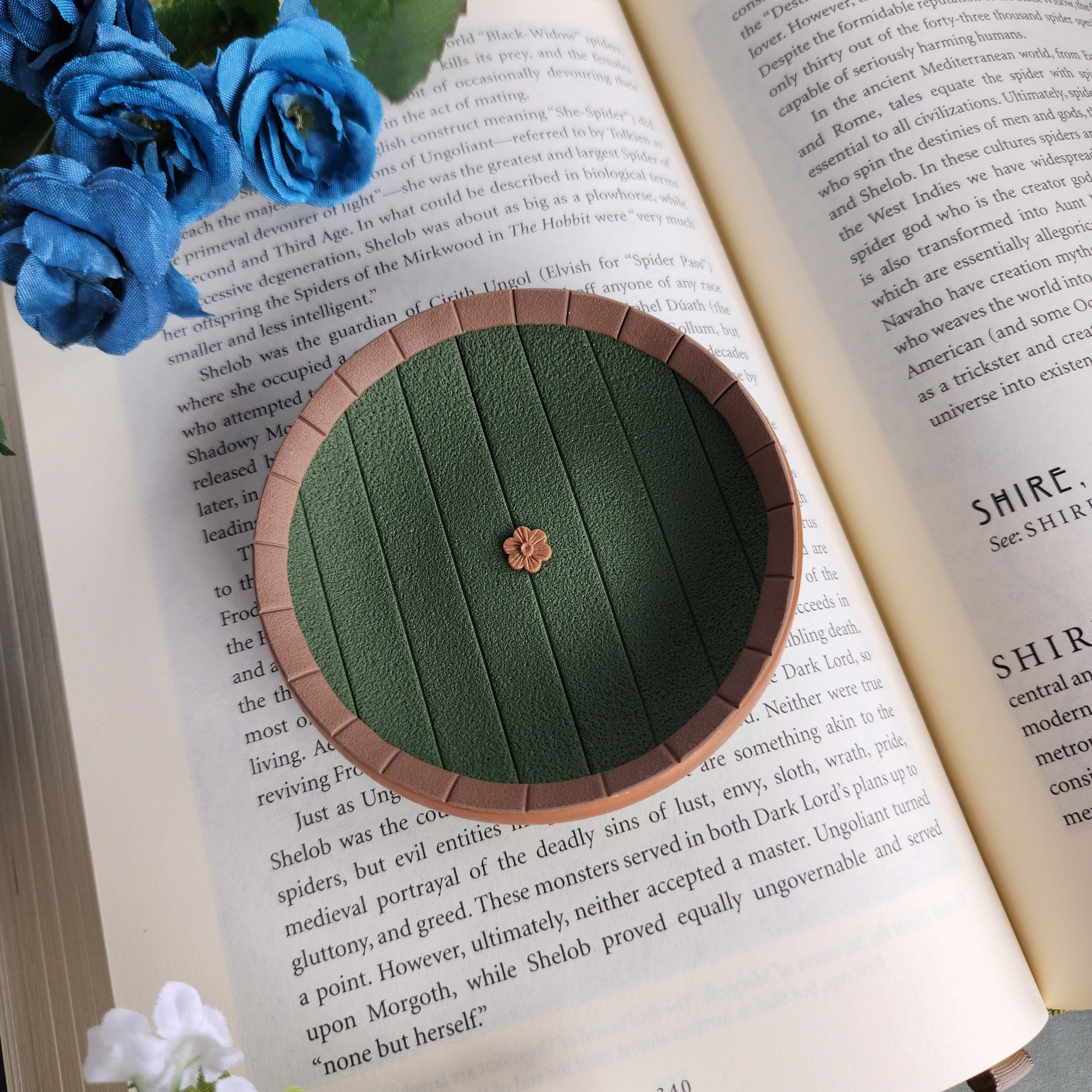 Hobbit Door Trinket Dishes Handmade Polymer Clay Trinket Dish Clay Tree ...