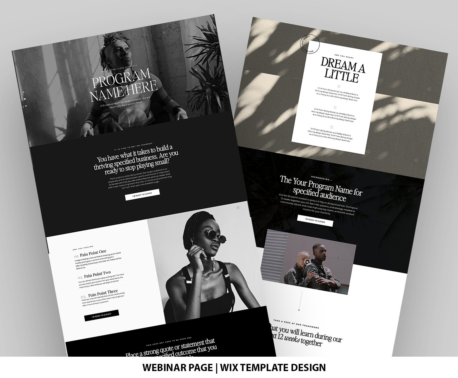 Premium Sales Website Templates, Wix Template for Service Based ...