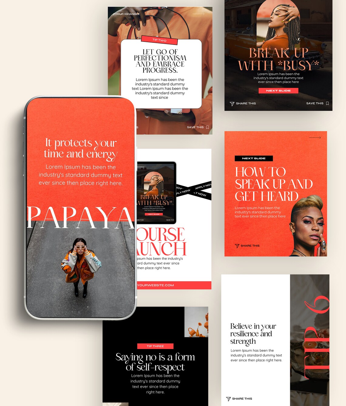 40 Canva Carousel Social Media Bundle for Coaches, Consultants & Service Providers Bold ...