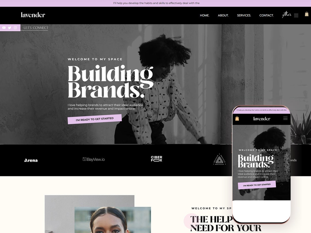 Premium Website Templates, Wix Template for Service Based Businesses ...