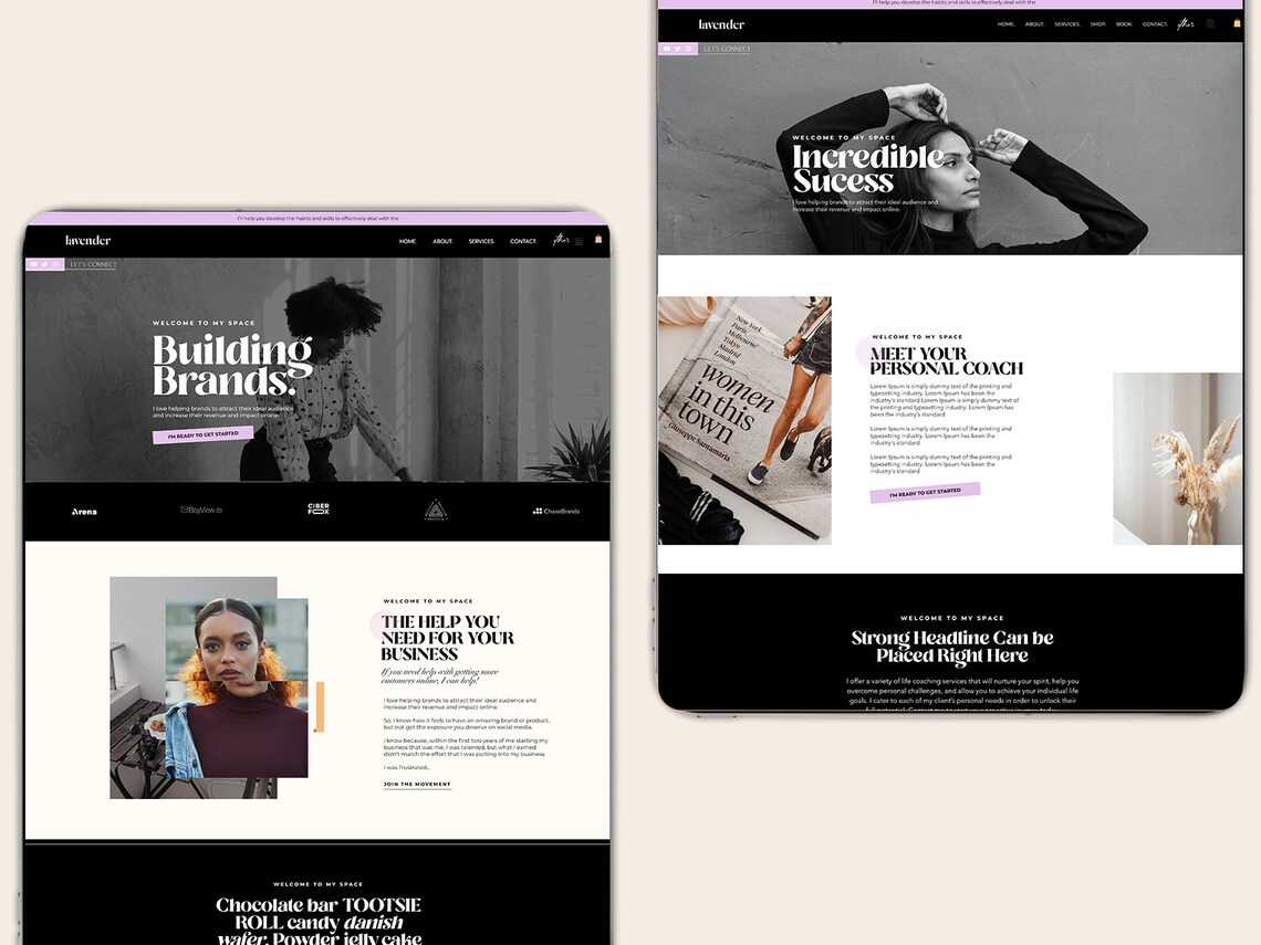 Premium Website Templates Wix Template for Service Based - Etsy