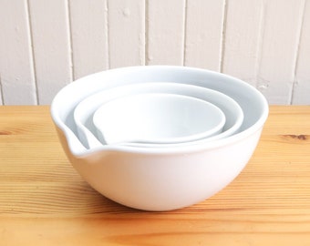 Ceramic Nesting Mixing Bowls - Etsy