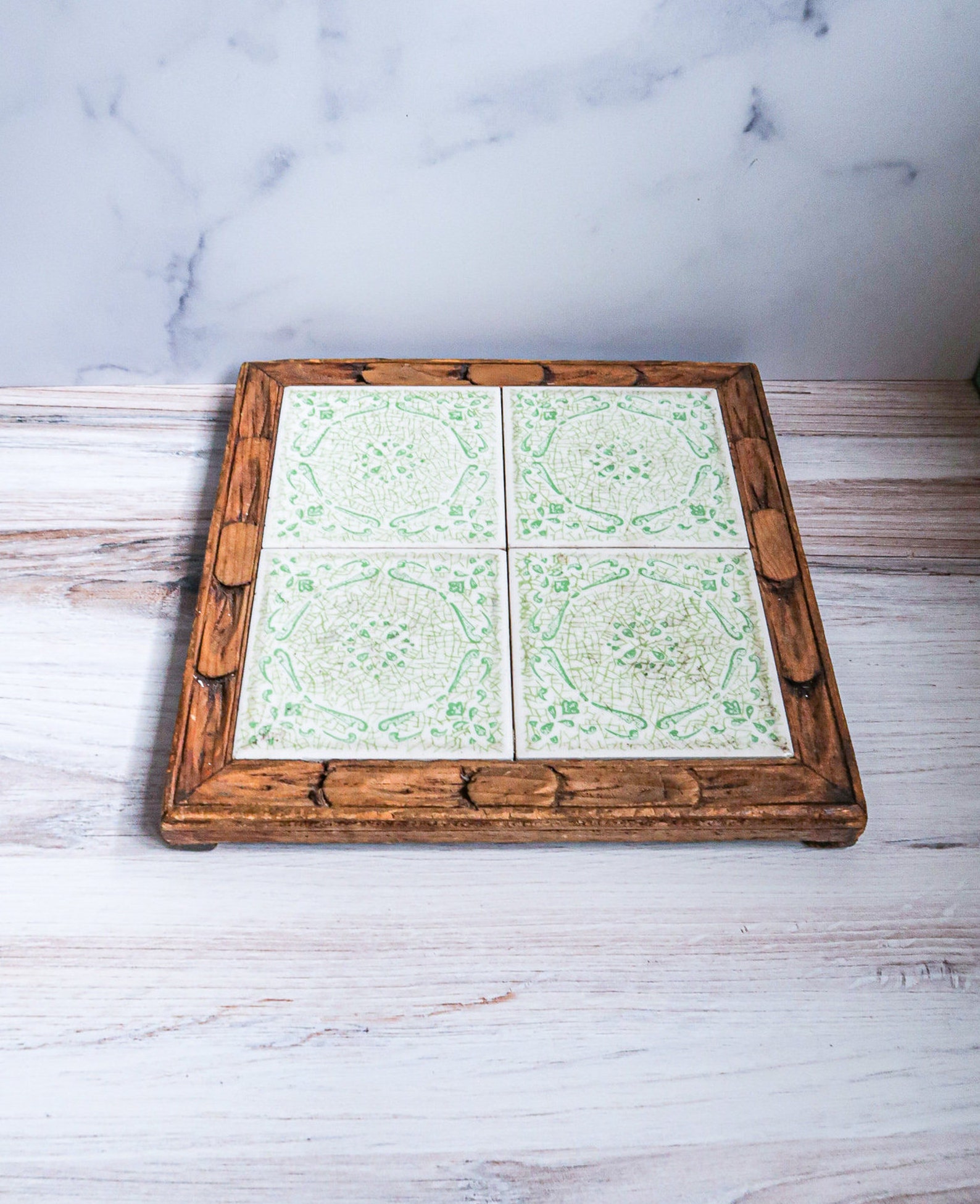 Hand Carved Trivet Pattern Trivet Tile Tray/tivet Mexican - Etsy