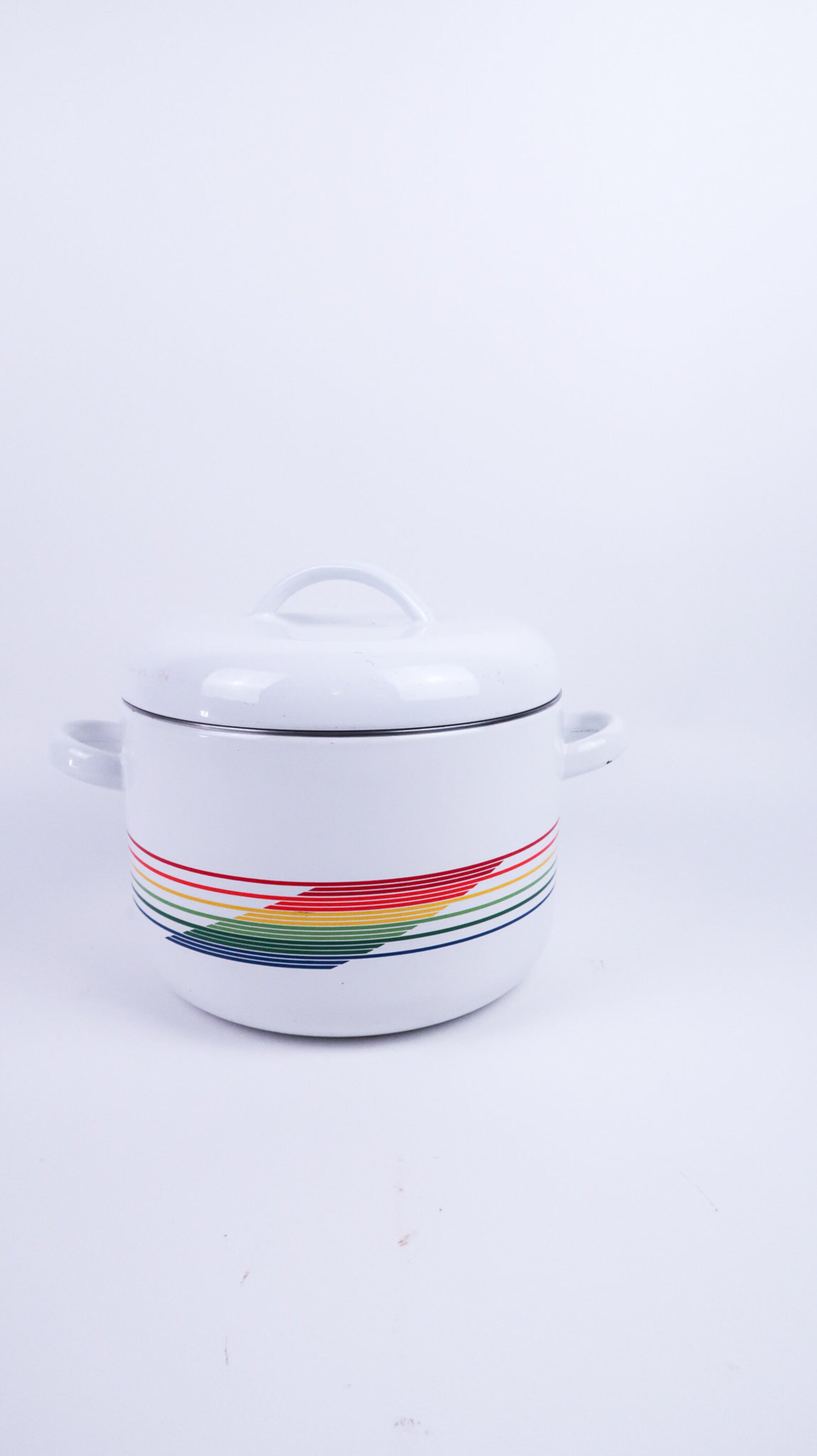 Retro Enamel Pride Pot: Vintage Kitchen Casserole - Etsy