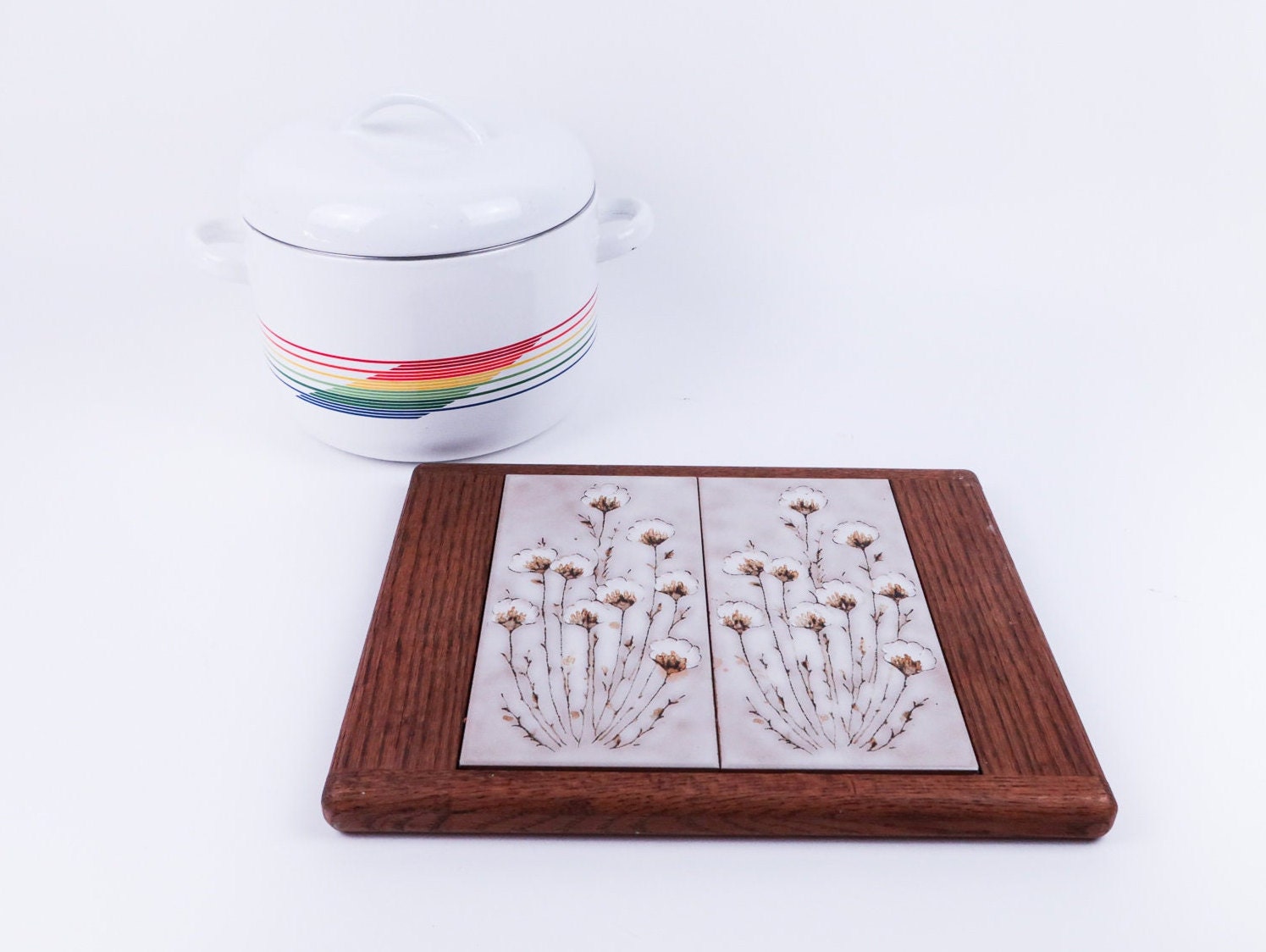 Retro Enamel Pride Pot: Vintage Kitchen Casserole - Etsy