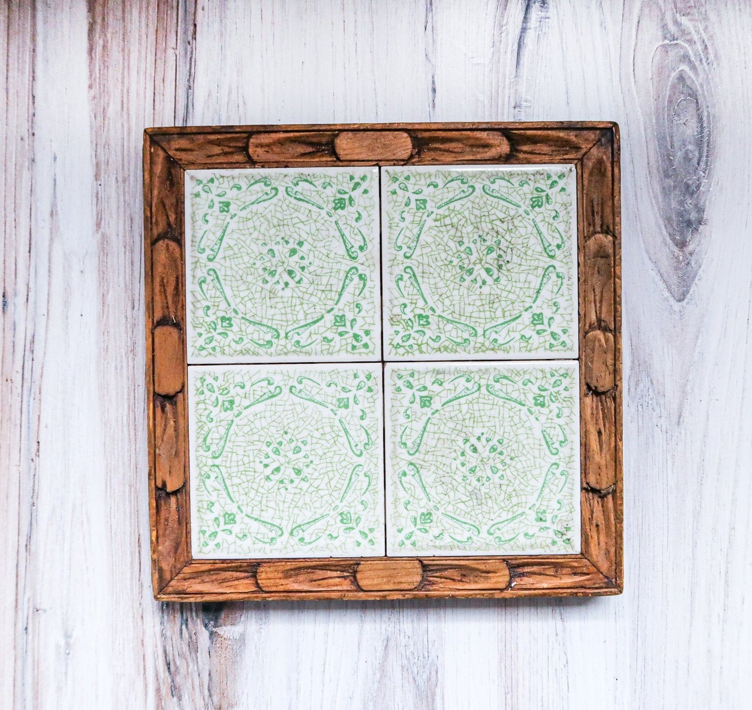 Hand Carved Trivet Pattern Trivet Tile Tray/tivet Mexican - Etsy