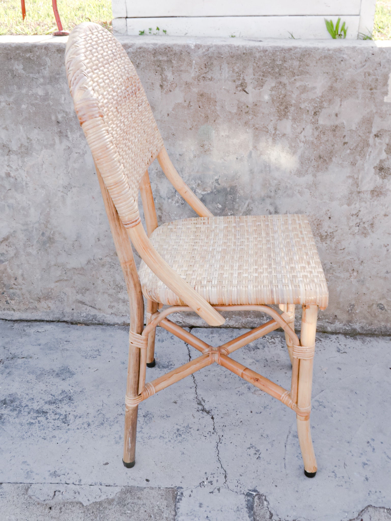 Pair of Tight Weave Vintage Wicker Chair - Etsy