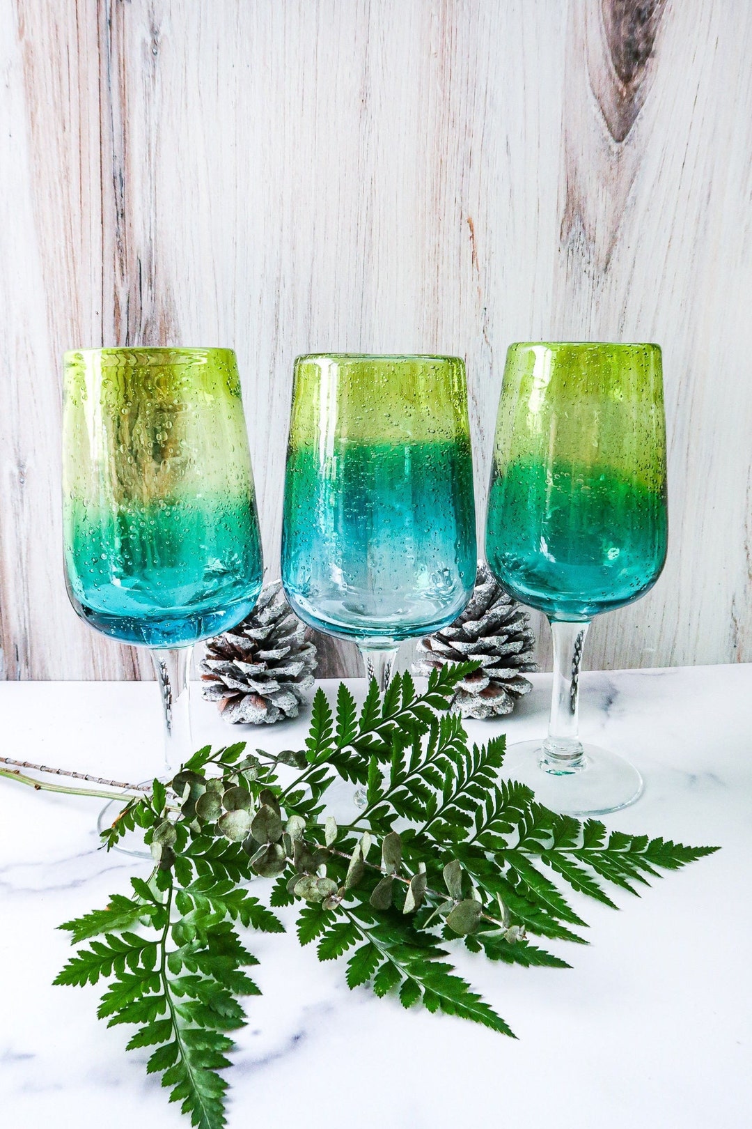 Gorgeous Ombre Glasses, Set of 6 Vintage Wine Ombre Glasses - Etsy