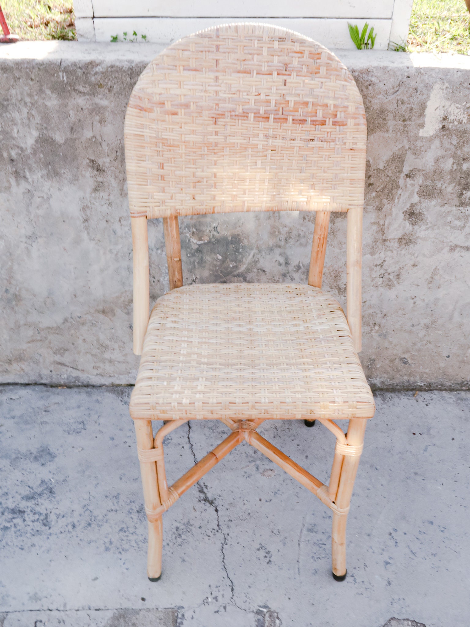 Pair of Tight Weave Vintage Wicker Chair - Etsy