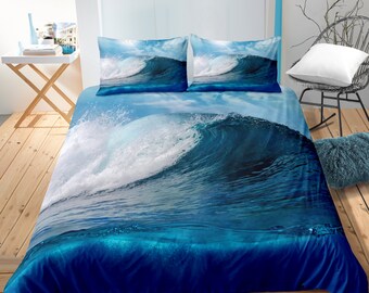 Ocean Wave Bedding - Etsy