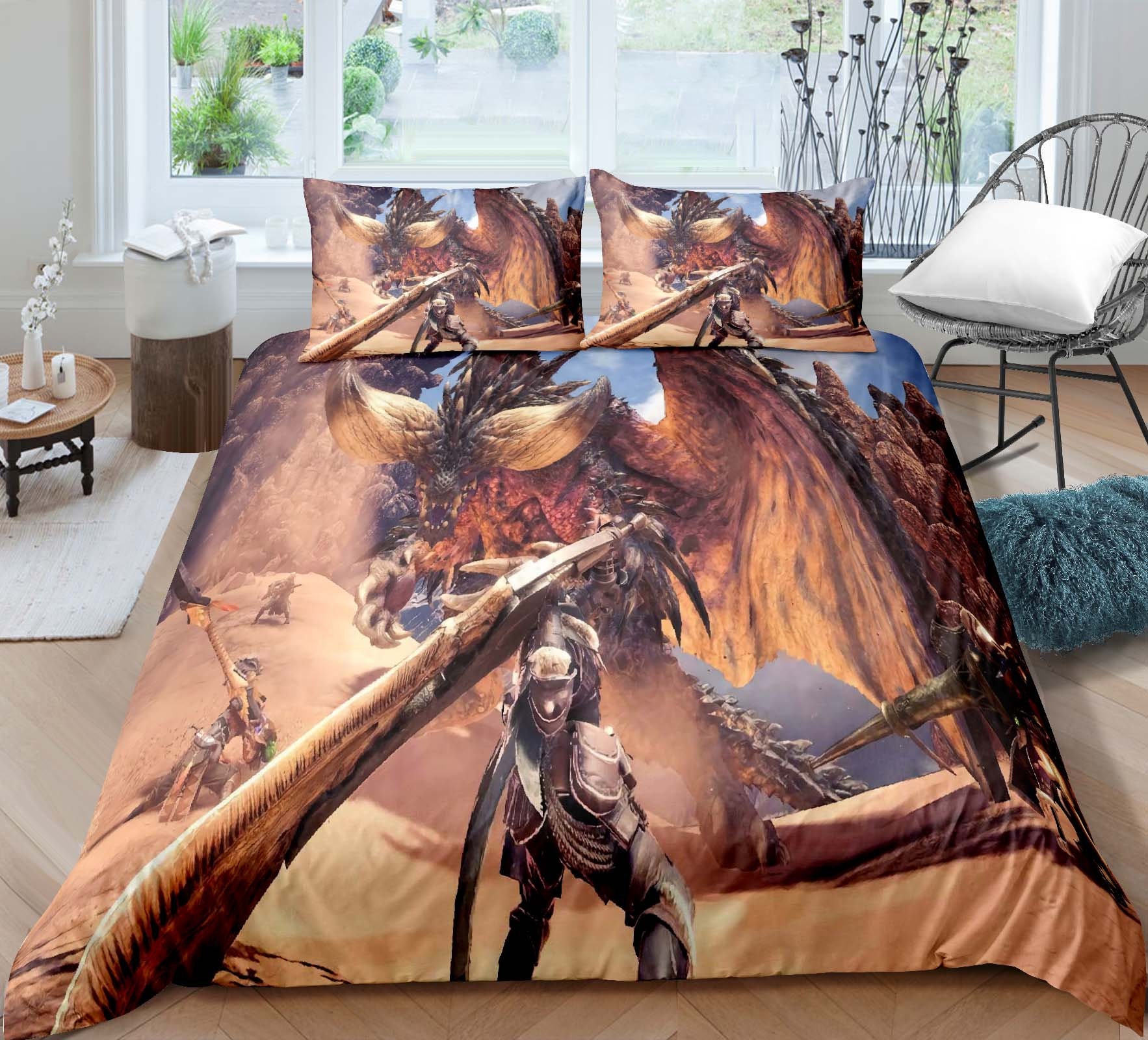 Queen Size Dragon Comforter - Etsy