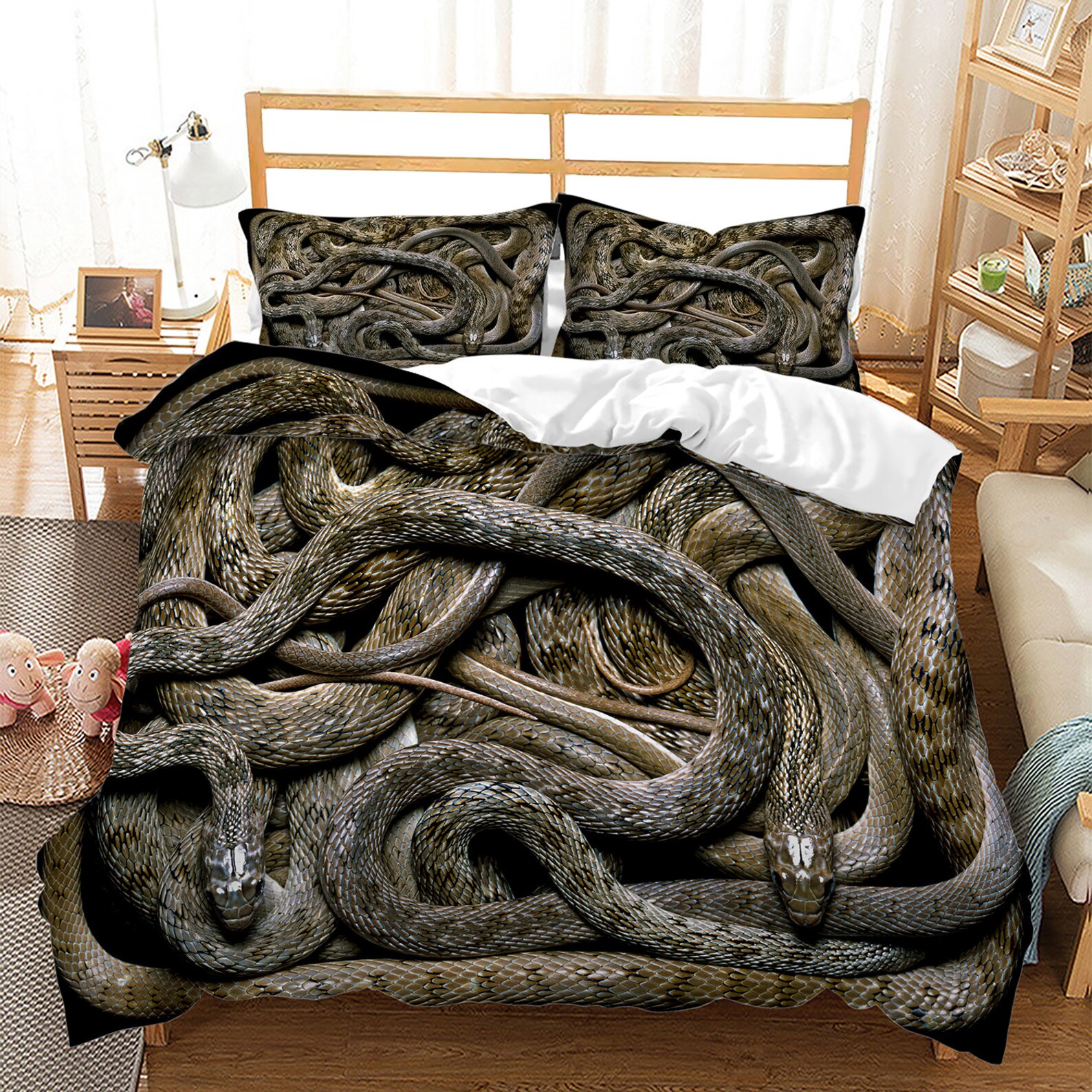 3D Snake Cover Set for Kids Boys Teens Snake Duvet Cover 3D - Etsy