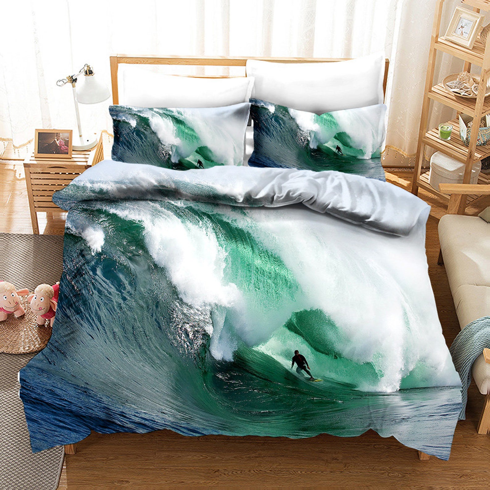 Sportman Surfer Bedding Set King Super Soft Durable - Etsy UK