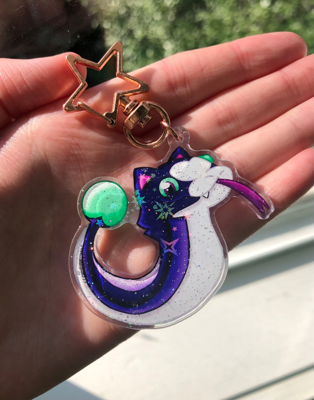 Holographic Owl House Stringbean Keychain - Etsy